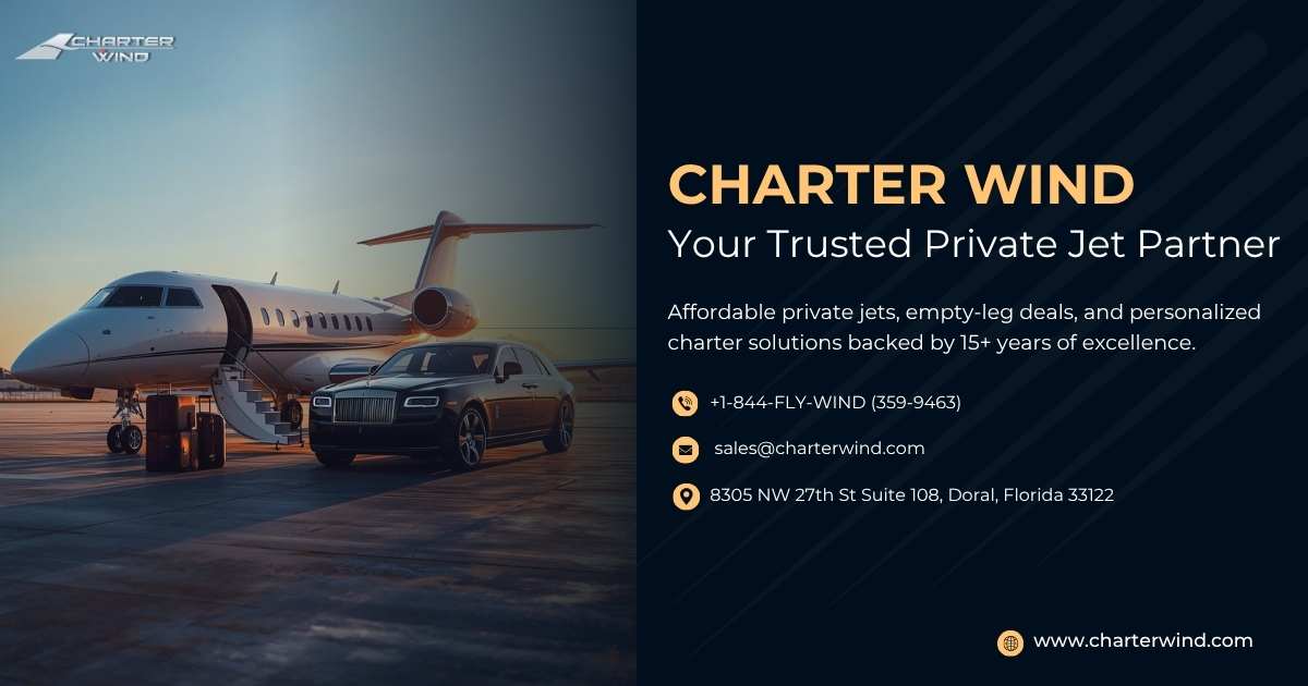 Affordable Private Jet Charters | Charter Wind | Get A Quote